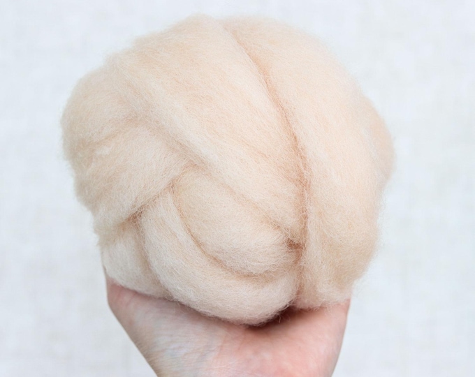 Pale Peach - Carded Corriedale Sliver - 1 Oz. - Etsy