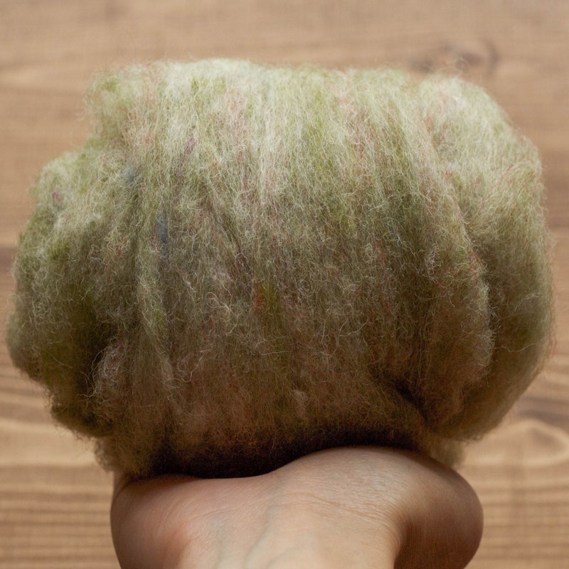 Wool Art Batts Green - Etsy