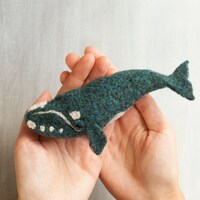 Felt Whale - Etsy