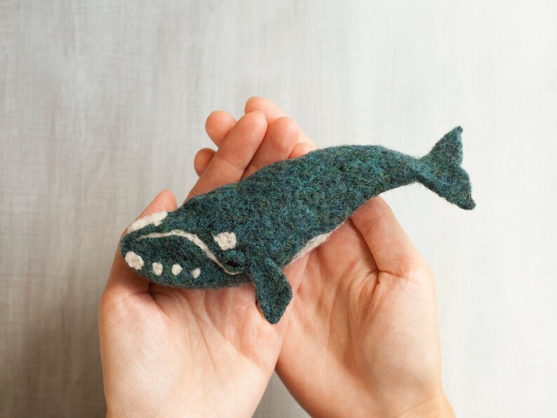 Needle Felted Whale Tutorial PDF Digital Download - Etsy