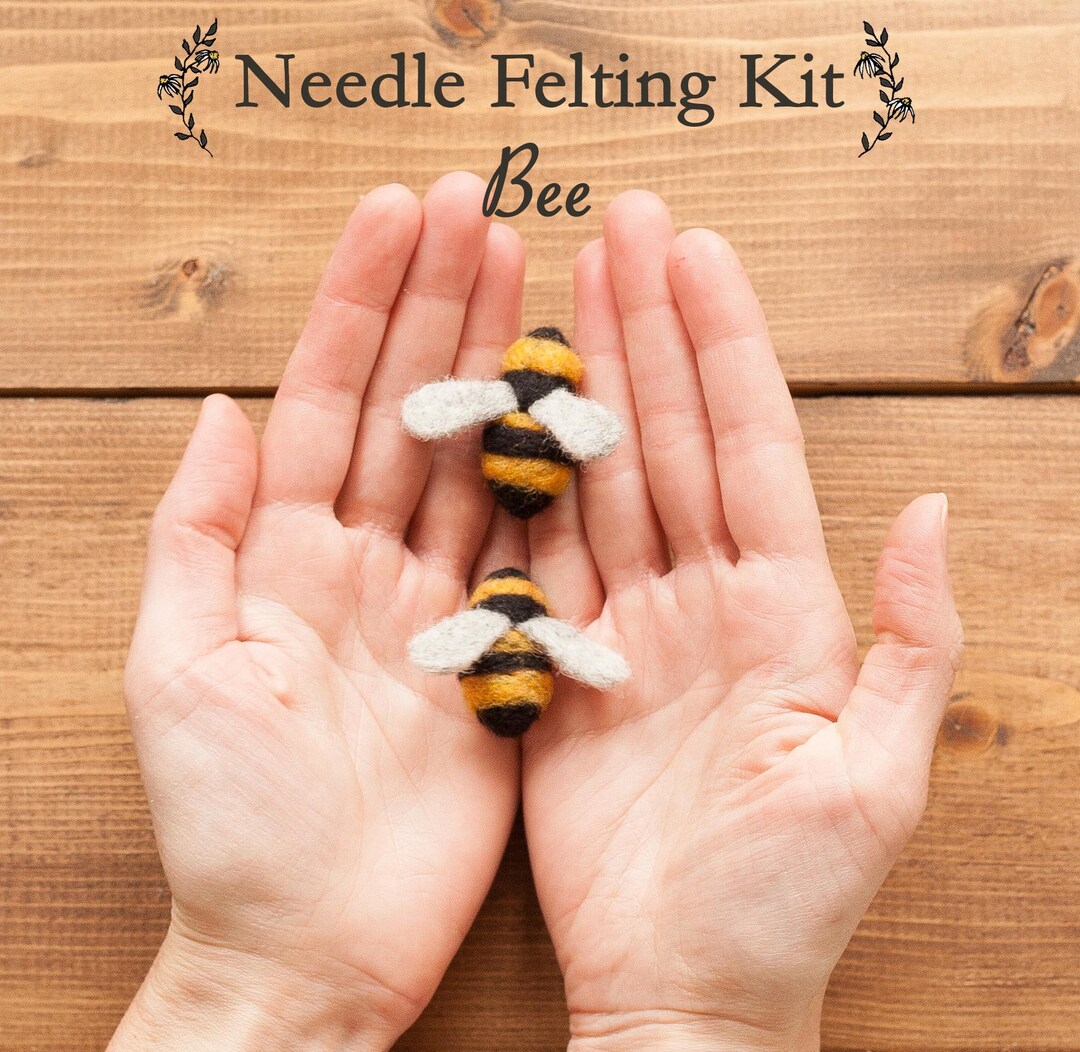 Needle Felting Kit: Beginner DIY Felt Bee Craft - Makes 2 - Etsy