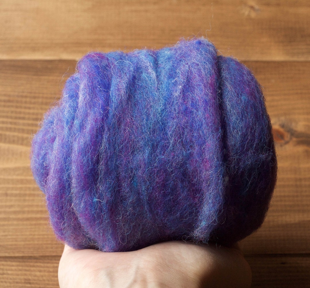Iris Carded Wool Batts for Needle Felting, Wet Felting, Spinning - 1 Oz ...