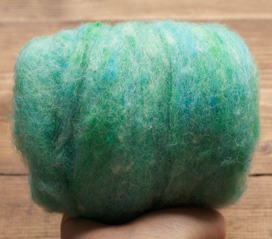 Sea Green - Wool Batting for Needle Felting, Wet Felting - 1 Oz. - Etsy