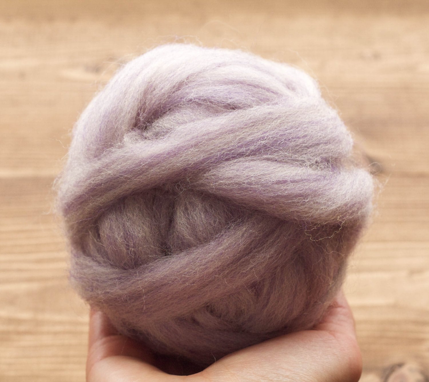 Needle Felting Wool in Pastel Violet Wool Roving Wet - Etsy