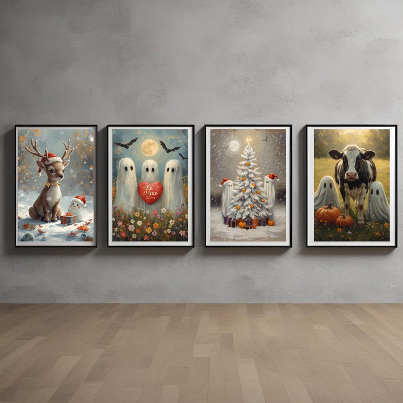 Be Mine Boo | Ghost Lovers Valentine Wall Art | Spooky Romantic Decor ...