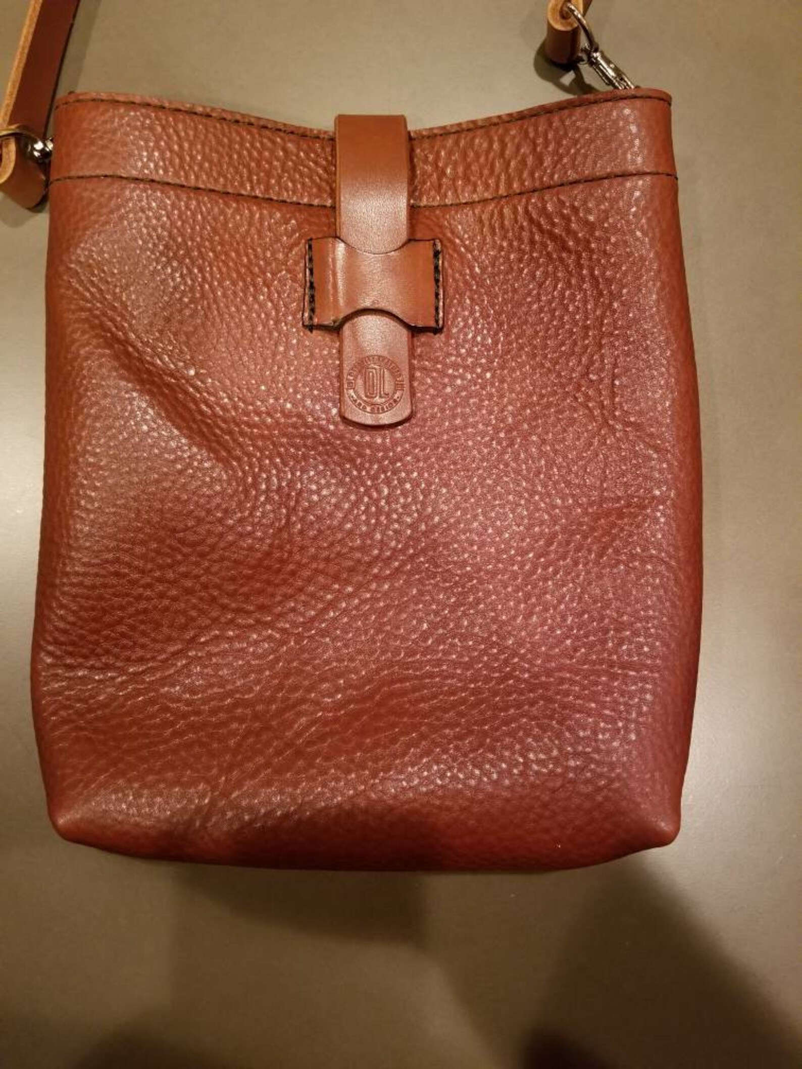 Slim Leather Crossbody Handbag - Etsy