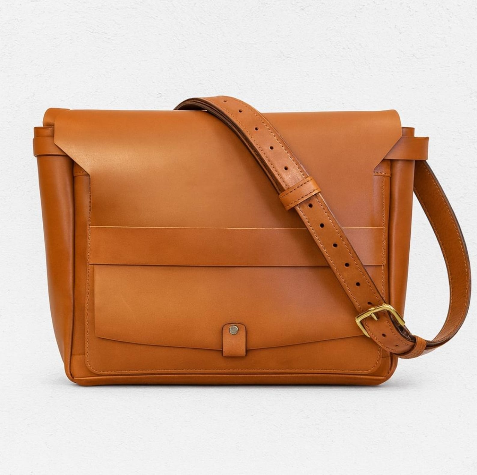 The Madeleine: Leather Notebook Messenger - Etsy