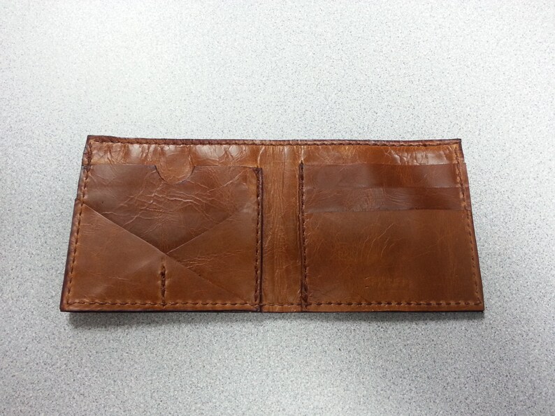 The Tennyson: Hand Crafted Leather Billfold - Etsy