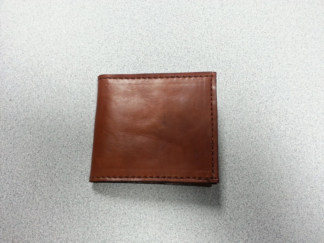 The Tennyson: Hand Crafted Leather Billfold - Etsy