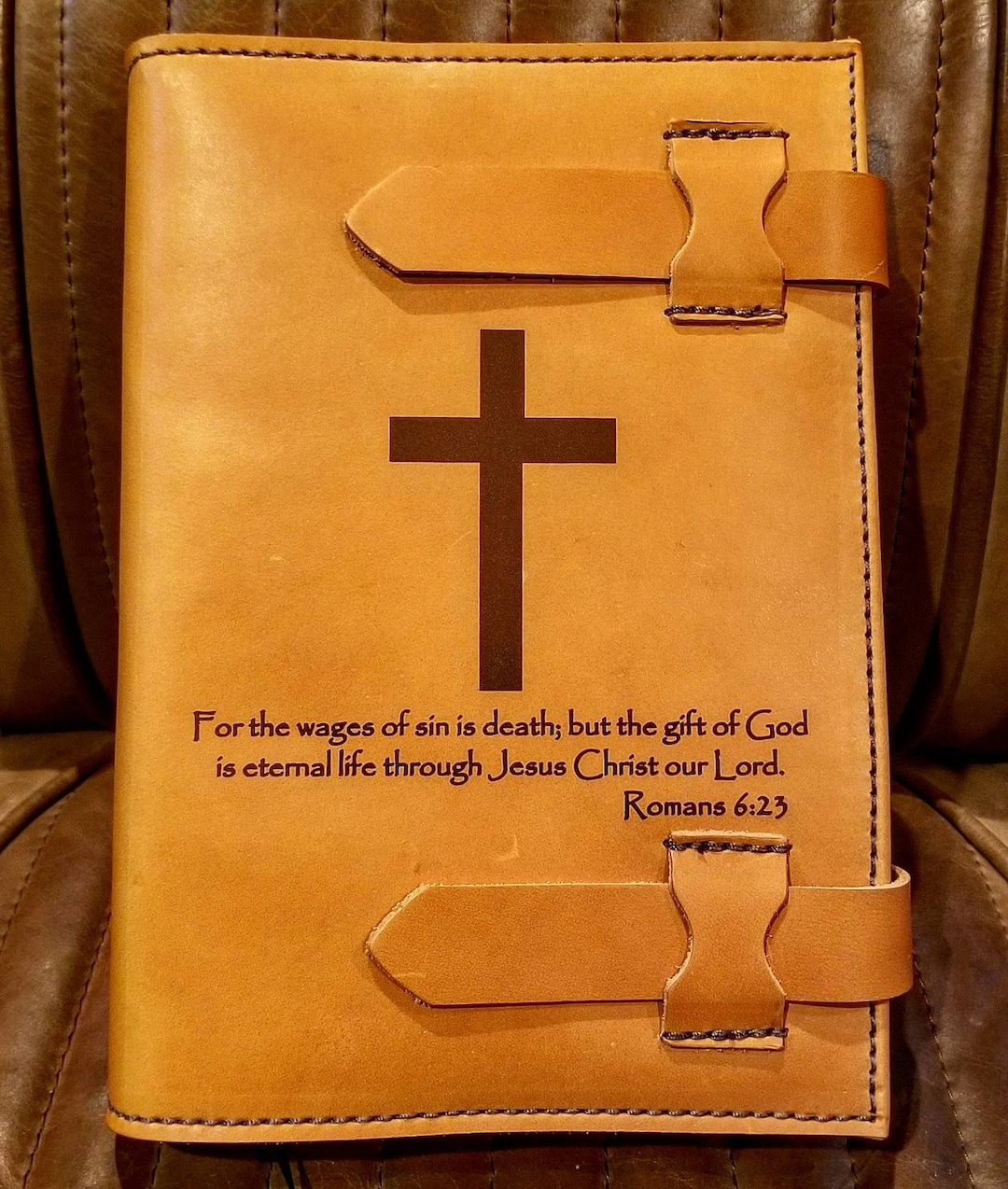 Laser Engraved Leather Bible Cover - Etsy