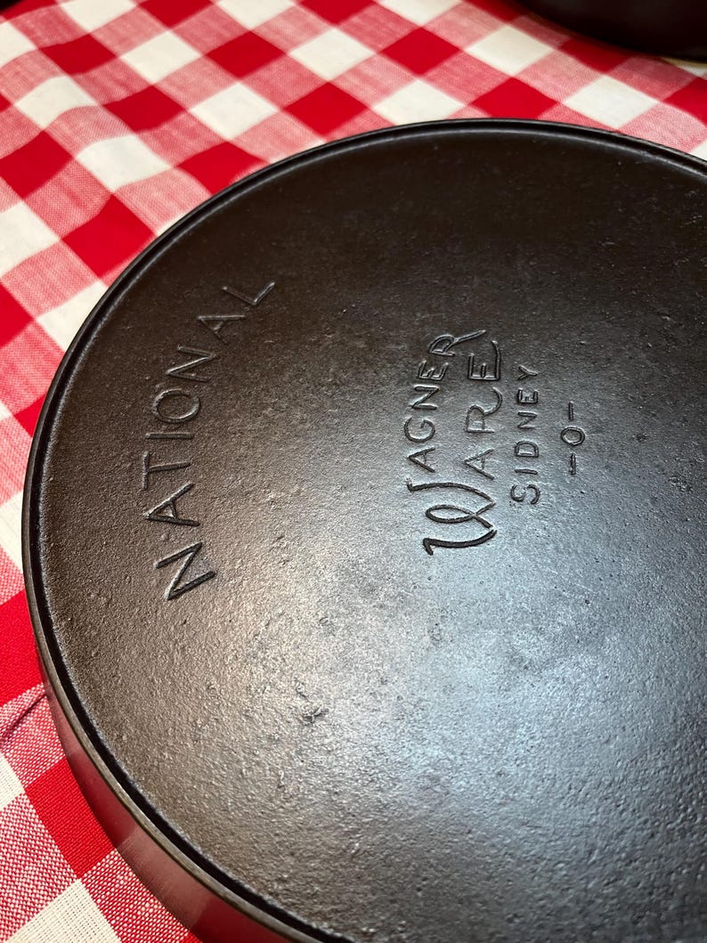1914-30 Dual Logo “national” Wagner Ware Sidney O #7 9 1/2” 1357 A Cast ...