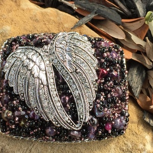Vintage Crystal Wing Belt Buckle - Etsy
