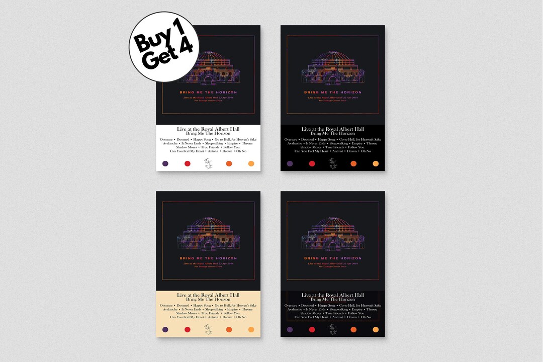 Bring Me the Horizon Royal Albert Hall Album Poster: Music Poster (4 ...