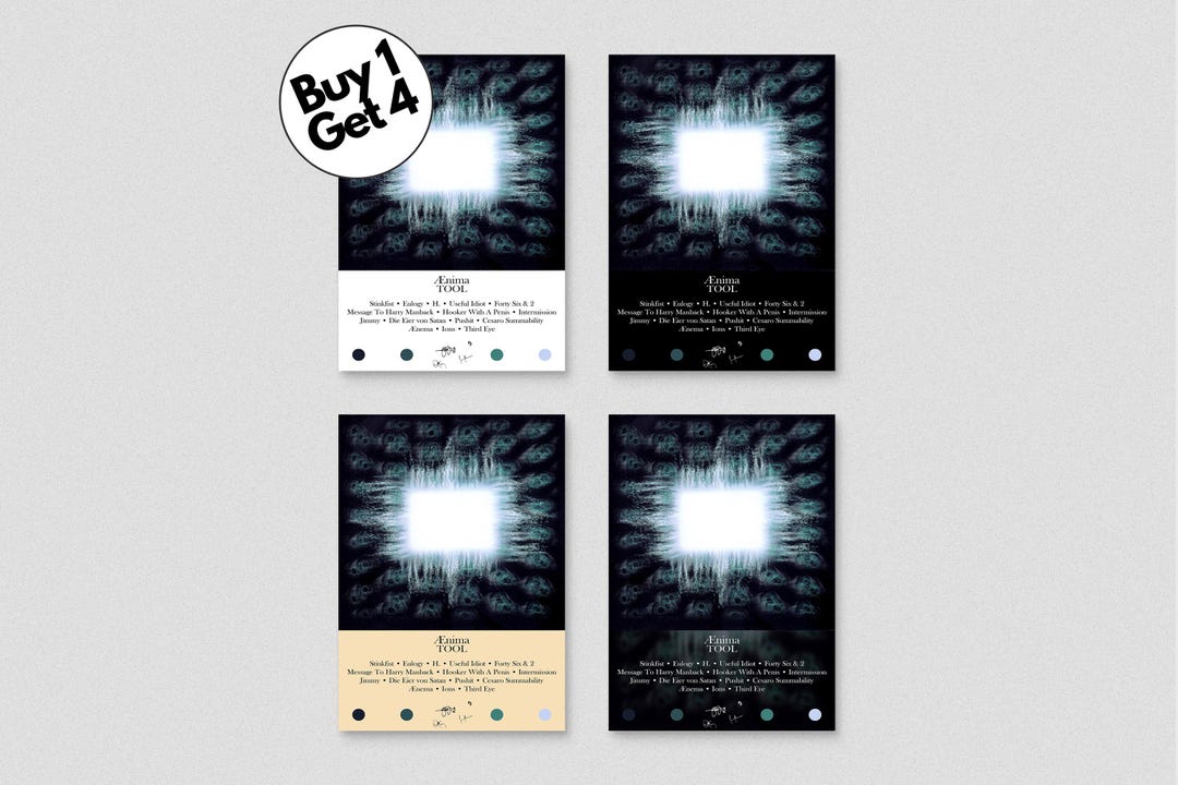 Tool Aenima Album Poster: Music Wall Art (4 Colors, Digital Download ...