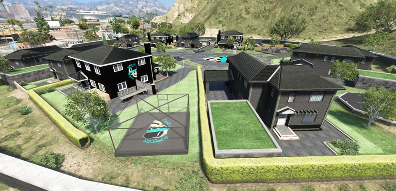 Fivem Mirror Park Gang Hood MLO / Fivem Exterior / Fivem Gang Hood ...