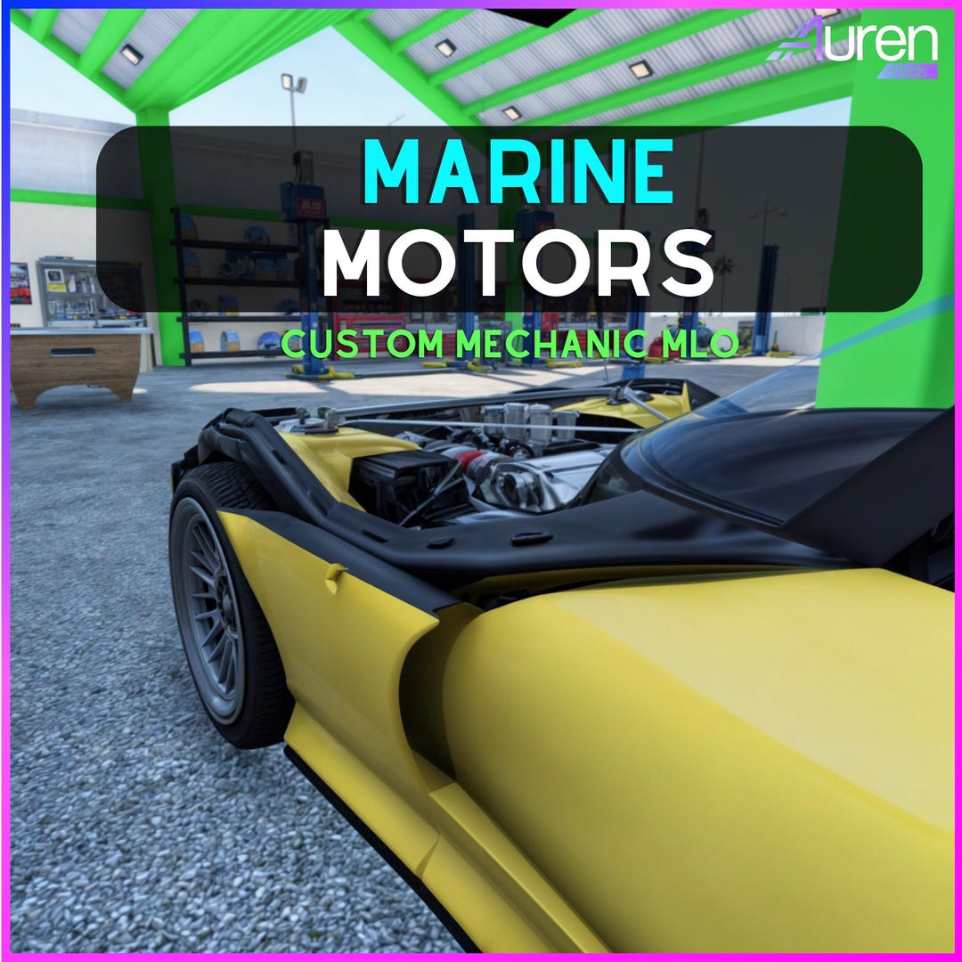 Marine Motors | Fivem MLO | Fivem Mechanic Map | Interior & Exterrior ...