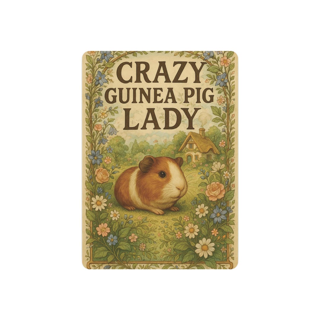Funny Guinea Pig Metal Sign, Cottagecore Pet Lover Wall Art - Etsy