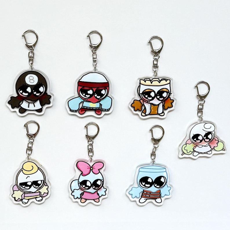 Dandy's World Acrylic Keychain, Dandys World Double Side, Brightney ...