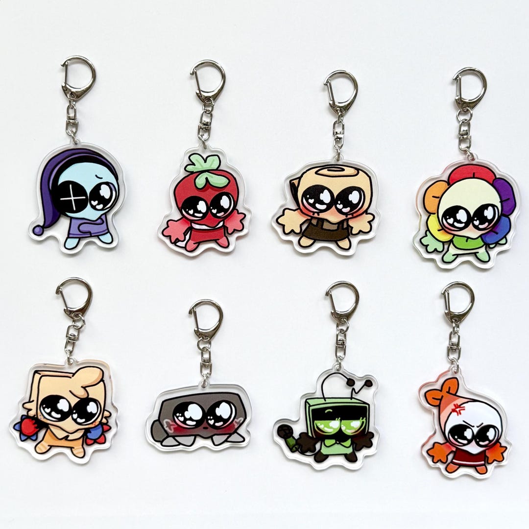 Dandy's World Acrylic Keychain, Dandys World Double Side, Brightney ...