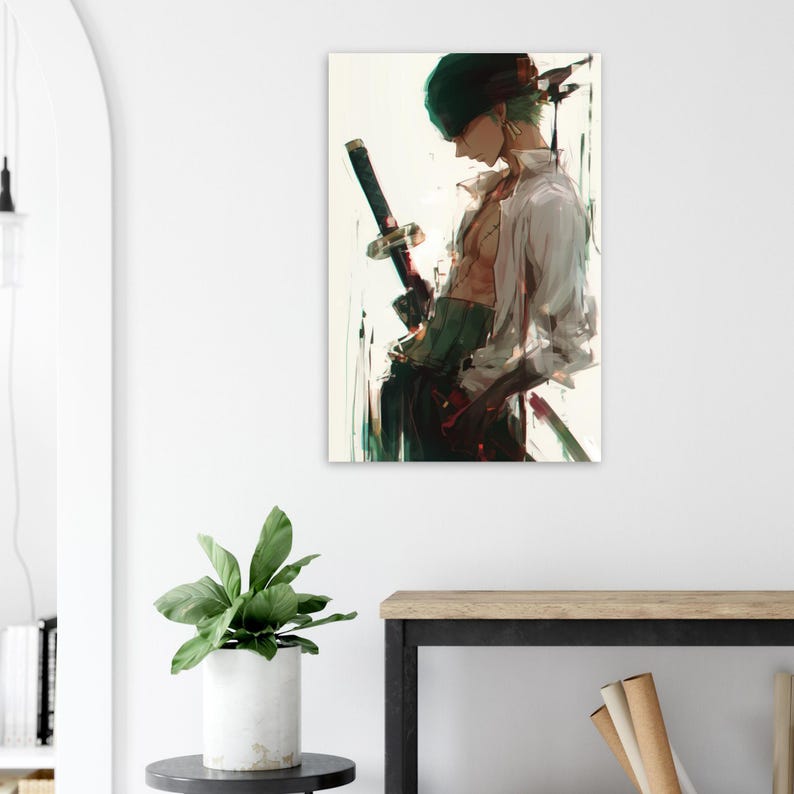 Roronoa Zoro Wall Art | Anime Poster | Japanese Manga Print | One Piece ...