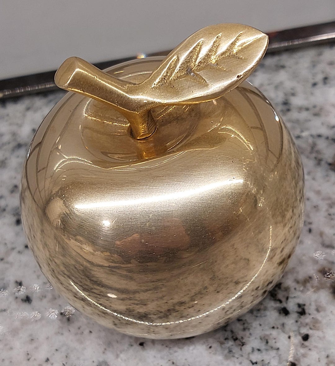 Vintage Brass Apple Bell / Paperweight - Etsy