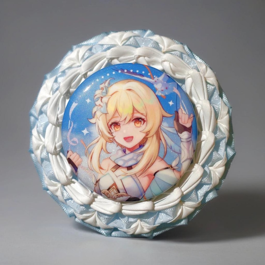 Pin Badge Rosette,whipped Cream-like Trim, Ita Bag Badge Rosettes ...