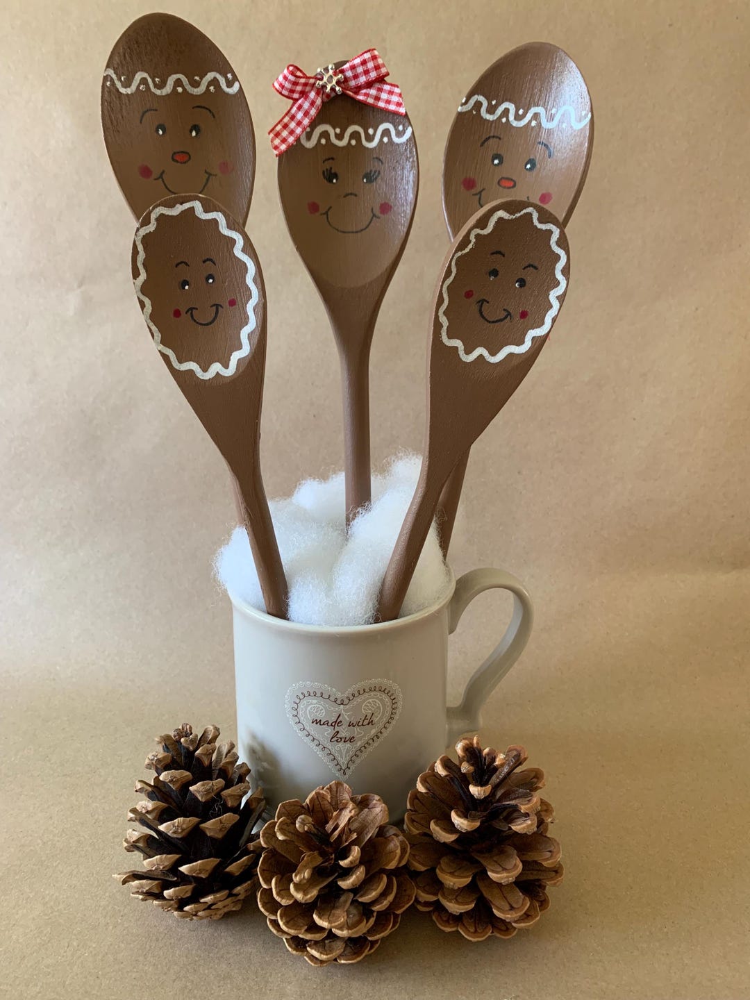 Gingerbread People Wooden Spoons - Etsy