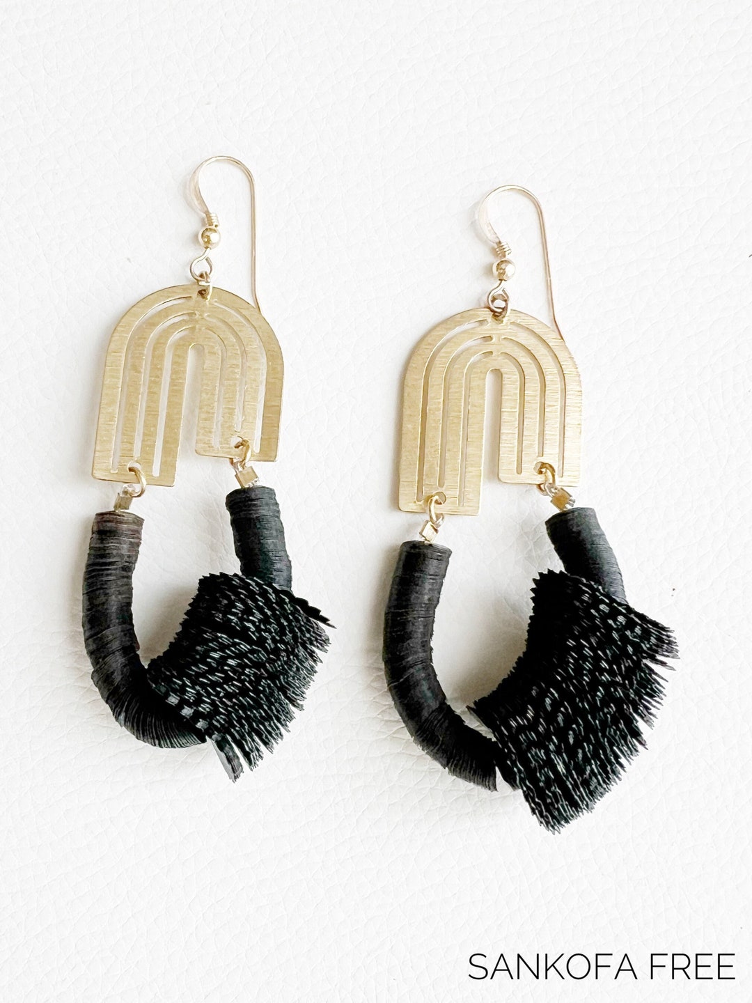 Black Modern Earrings - for the Culture - Modern Jewelry - Afrocentric ...