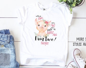 Oink Moo Turning Two | Etsy