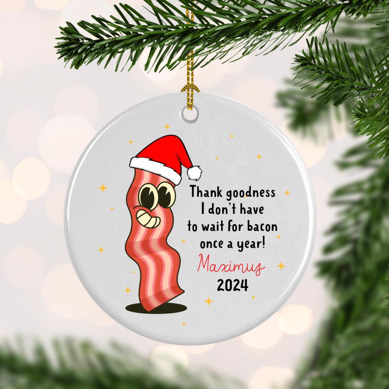 Bacon Ornament - Etsy