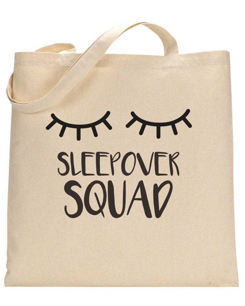 13th Birthday Girl Sleepover Squad Tote Slumber Party Etsy