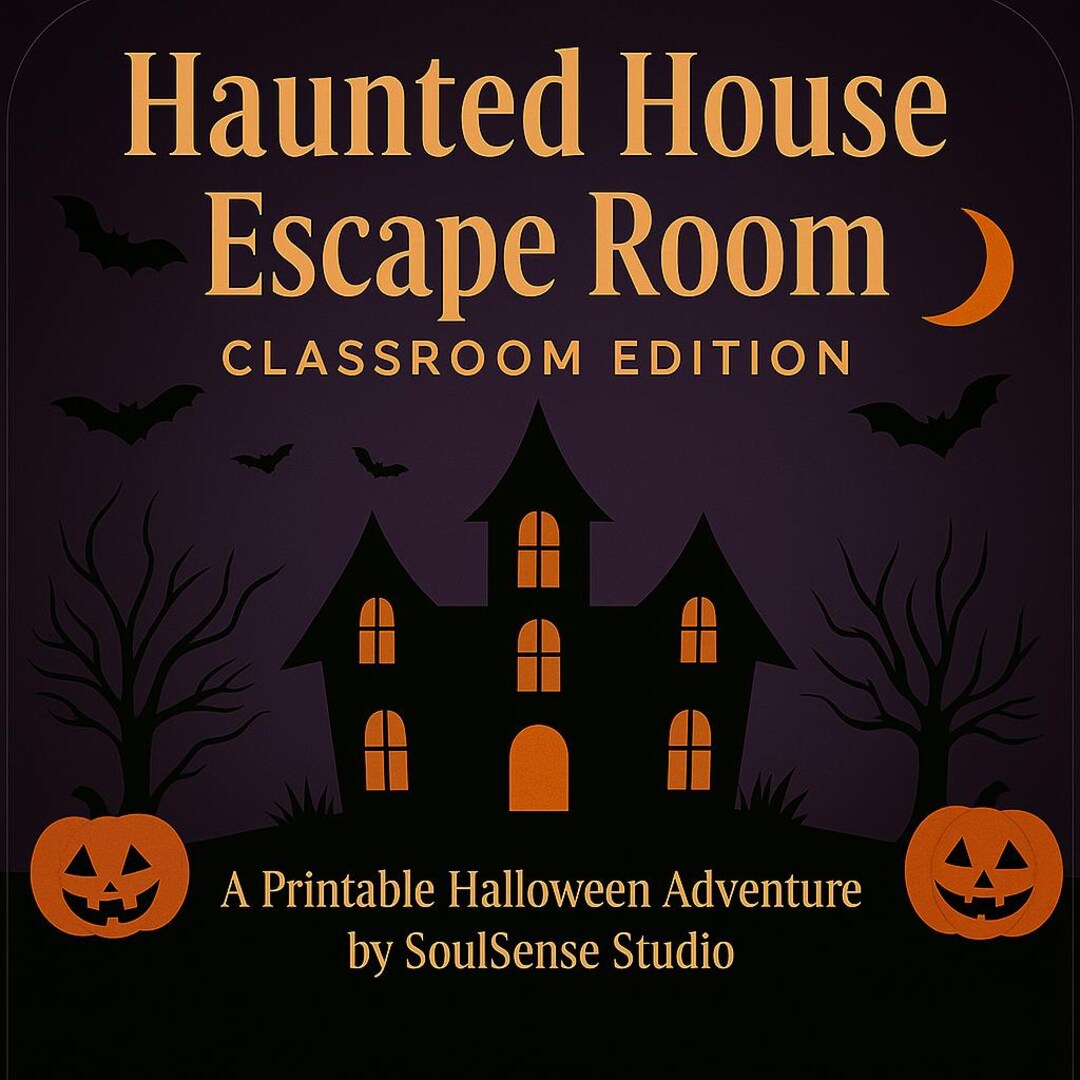 Halloween Haunted House Escape Room | Printable Classroom Activity ...