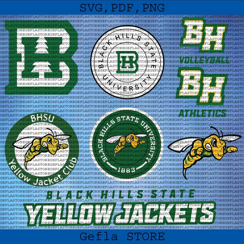 Black Hills State Svg - Etsy