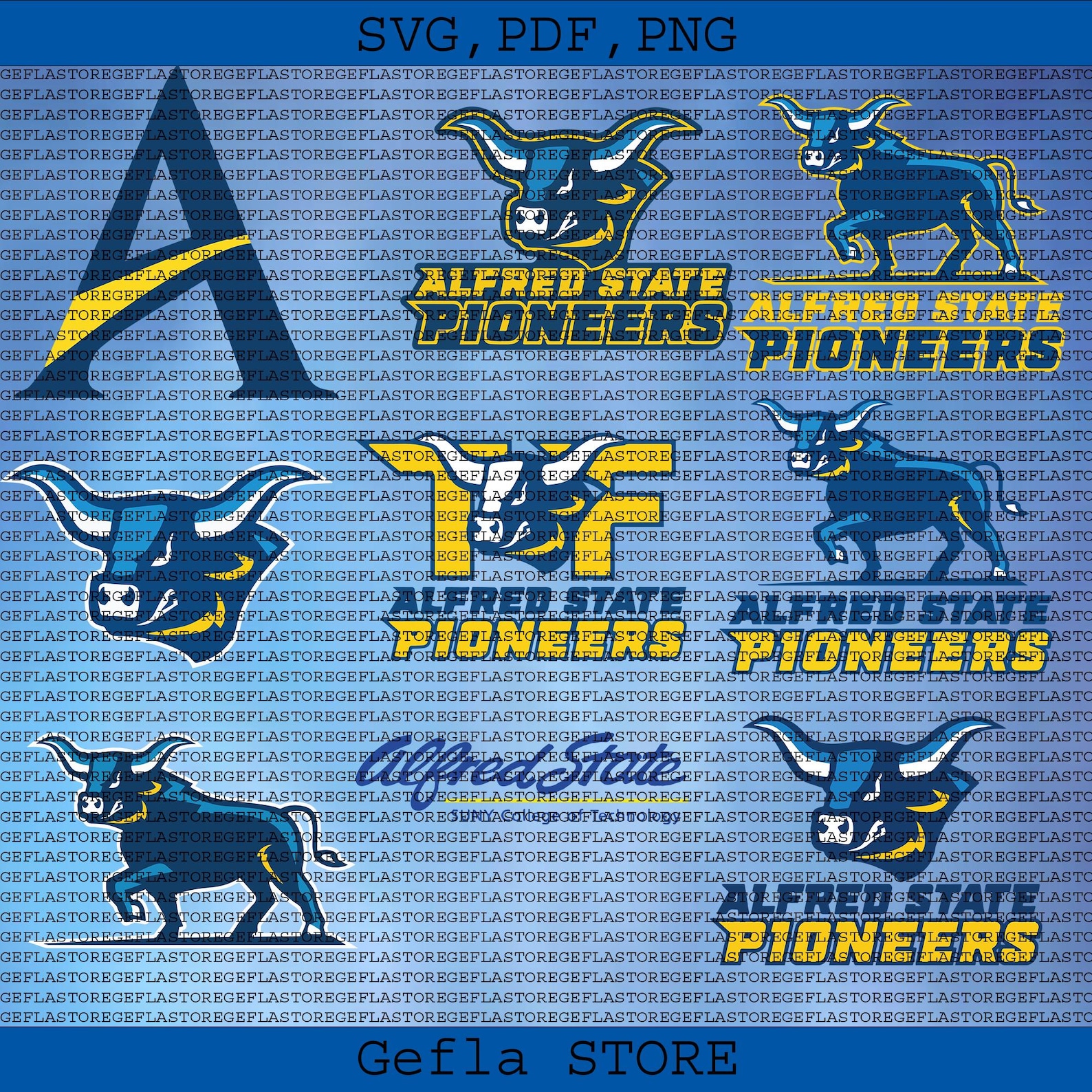 High Quality Alfred State College SVG, Athletics, University, Pioneers ...
