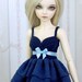 Navy Blue or Aubergine Ruffle Dress for Bjd MSD and Tonner Dolls - Etsy