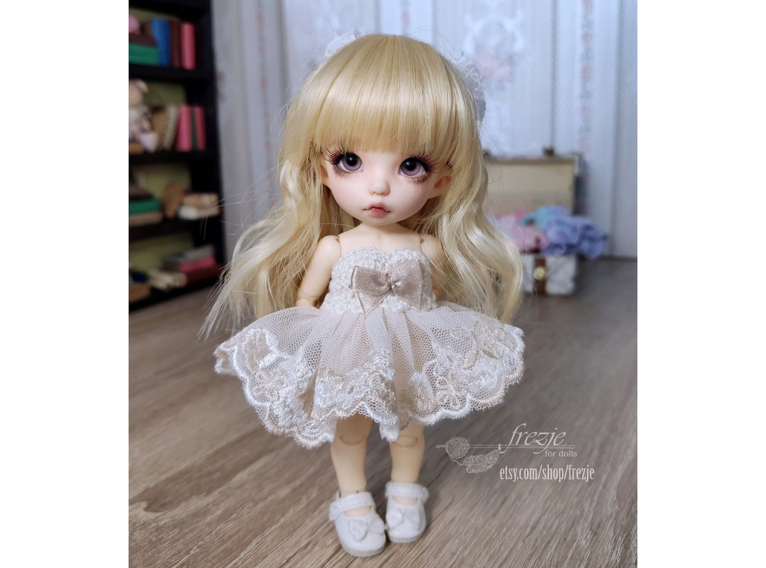 Cream and Beige Lace Dress for Pukifee, Lati Yellow - Etsy