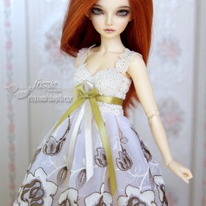 Cream & Olive Dress for Bjd MSD and Tonner Dolls - Etsy