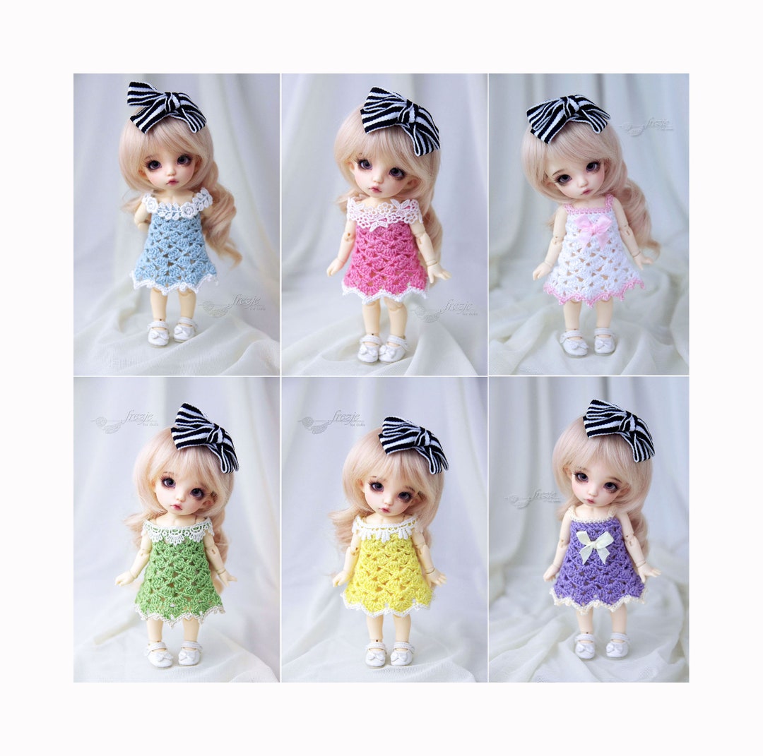 Cute Crocheted Dress for Pukifee, Lati Yellow - Etsy