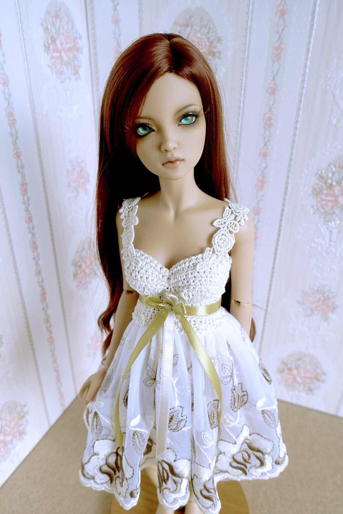 Cream & Olive Dress for Bjd MSD Iplehouse JID Doll - Etsy