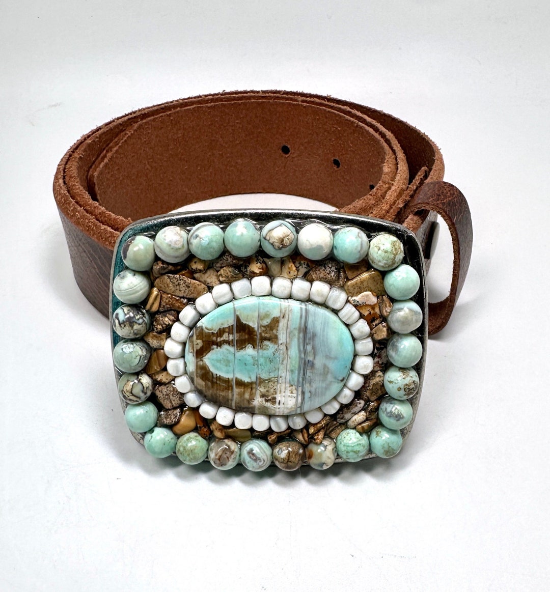 Dragon Skin Jasper Tiger Eye Silver Belt Buckle - Etsy