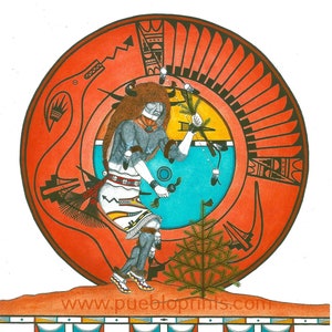 Pueblo Art Prints, Pueblo Wall Art, Original Pueblo Art, Pueblo Art ...
