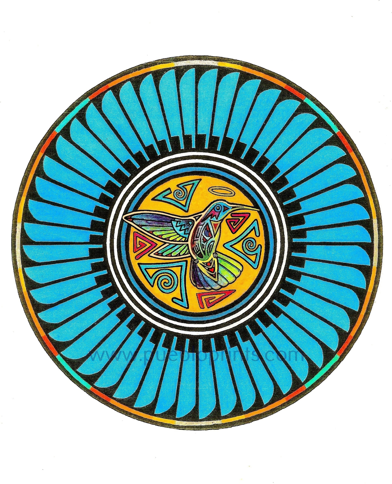 Authentic Native American Art, Hummingbird Art, Unique Hummingbird ...