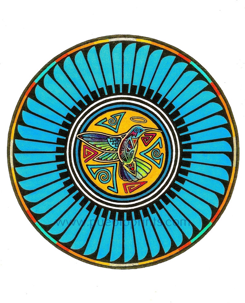 Authentic Native American Art, Hummingbird Art, Unique Hummingbird ...