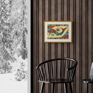 Avanyu Snake Art Print: Pueblo Pottery Design, Signed & Matted - Etsy