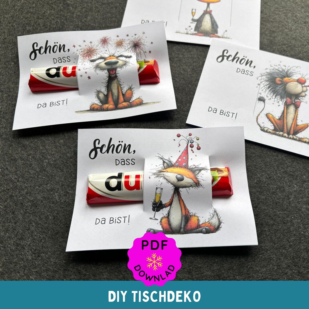DIY Duplo Printable Template: Glad You're Here | New Year's Eve Table ...
