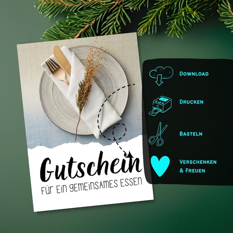 Dining Out Voucher | Last-minute Printable Gift | Food Voucher for ...