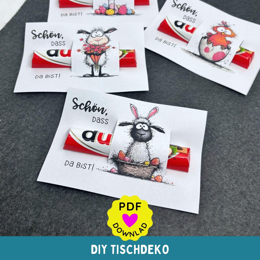 DIY Duplo Printable Template: Glad You're Here | Easter Table ...