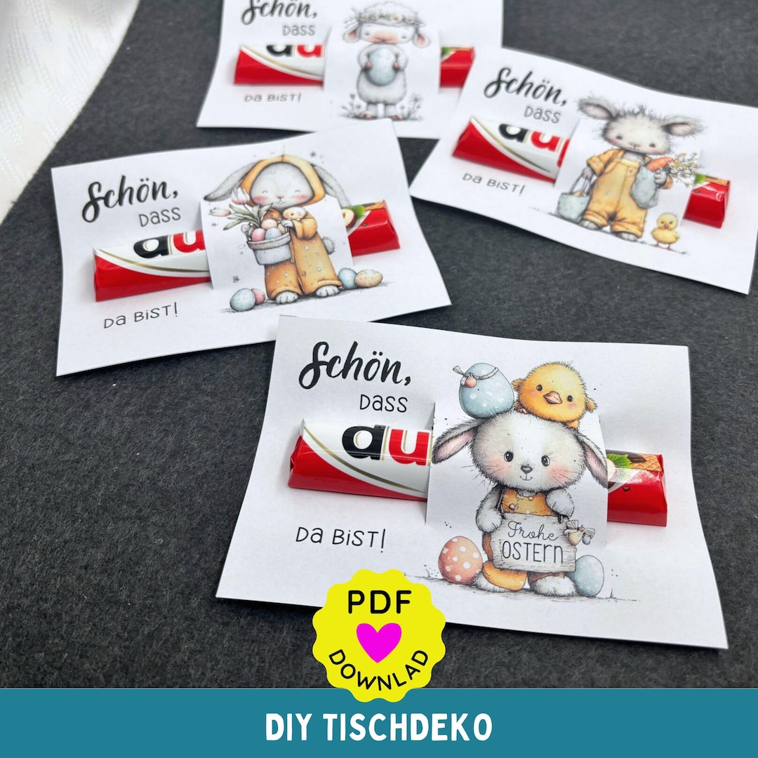 DIY Duplo Printable Template: Glad You're Here | Easter Table ...