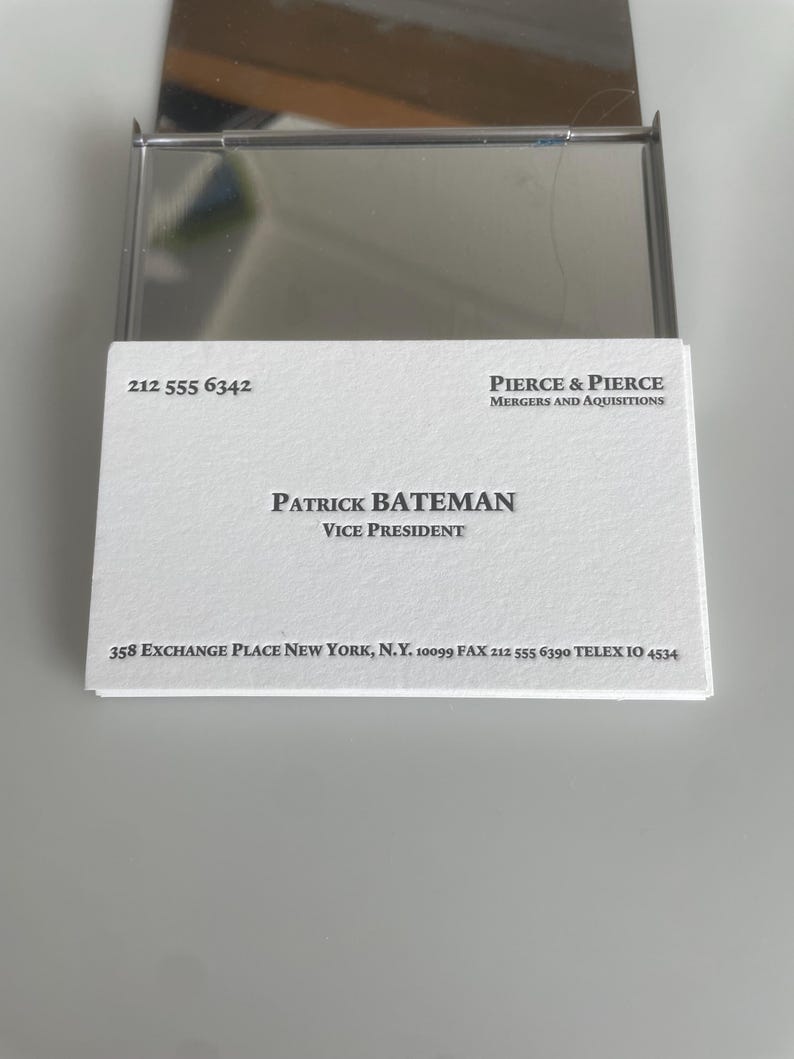 American Psycho Replica Set – Patrick Bateman & Paul Allen Business ...