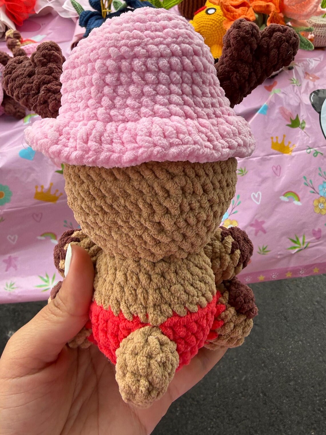 Tony Tony Chopper One Piece Crochet Handmade Middle Plushie - Etsy